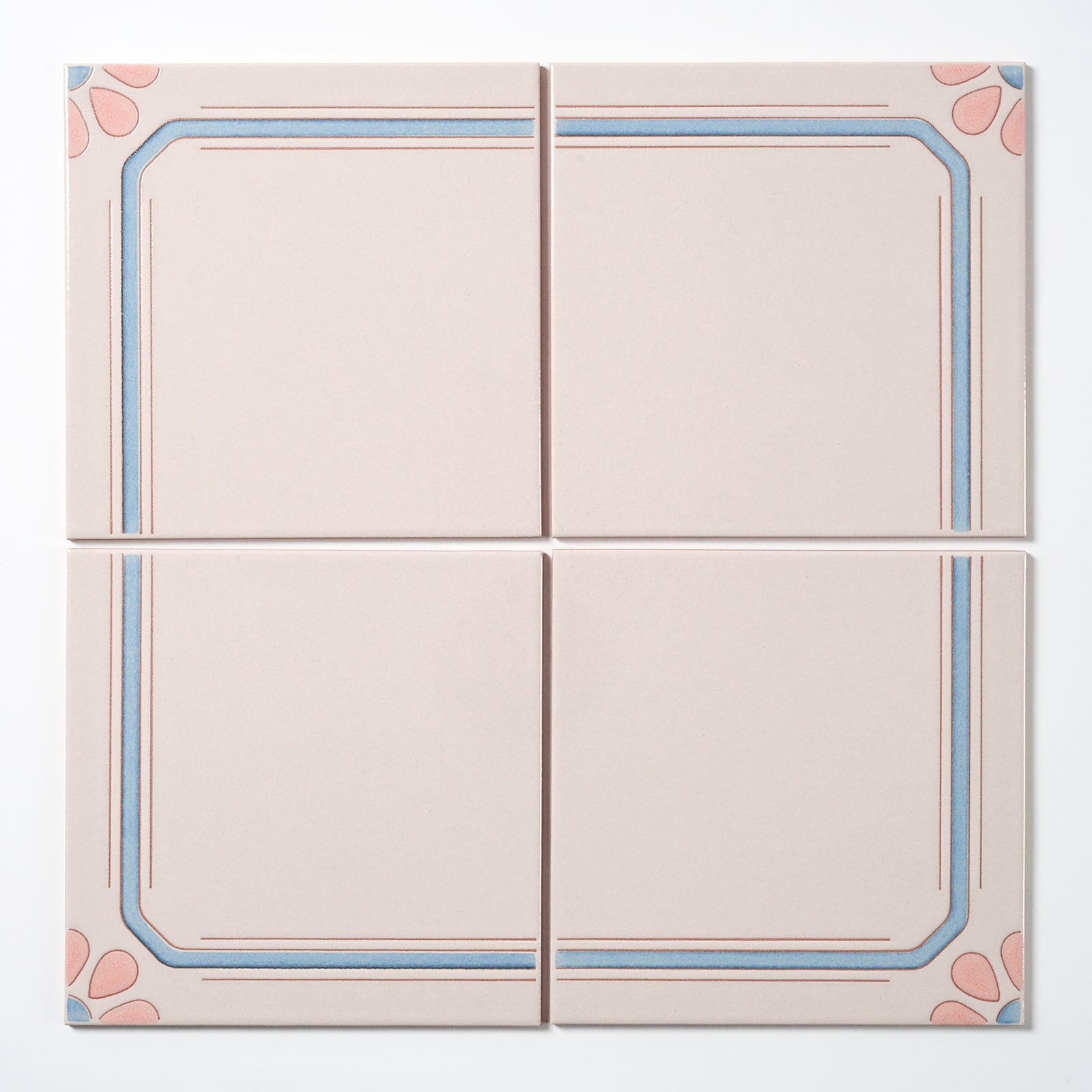1980s "Massachusetts" Italian Floral Floor Tile – Vintage Tile Shop