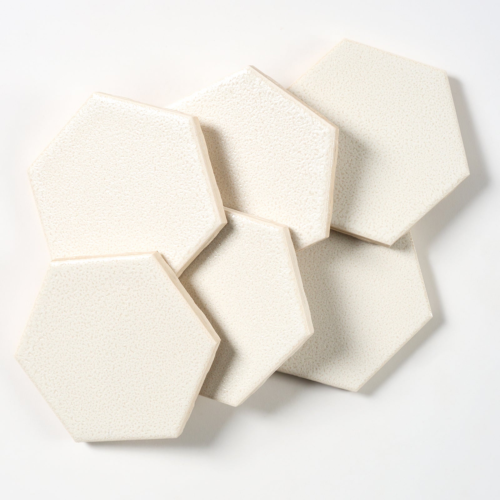 1960s Mid State Crystalline White Hex Wall Tile – Vintage Tile Shop