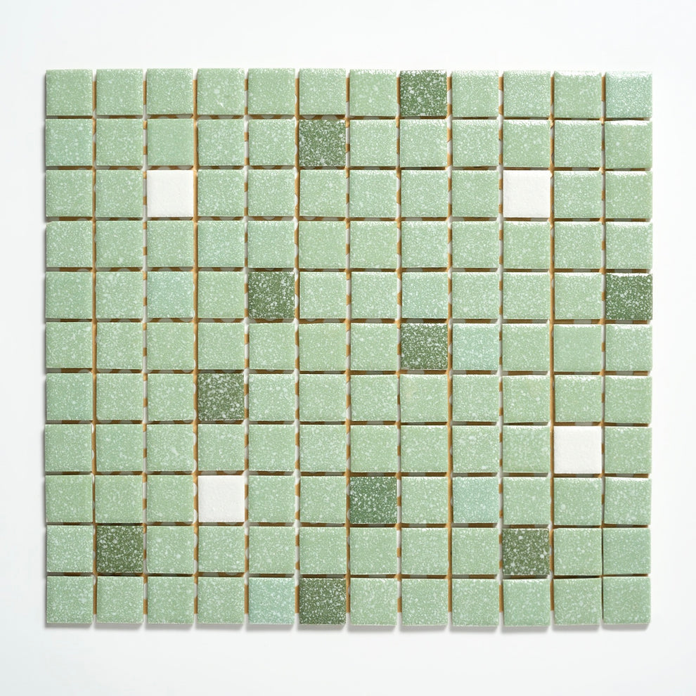 Vintage Light Green 1" Japanese 1960s Wall Tile – Vintage Tile Shop