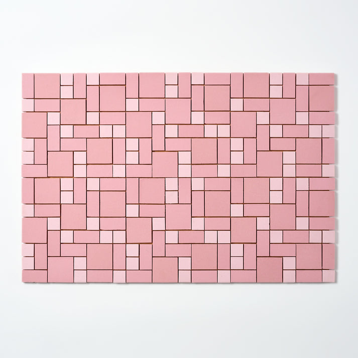 Mosaic Tile Co. 1960s Pink Random Floor Tile – Vintage Tile Shop