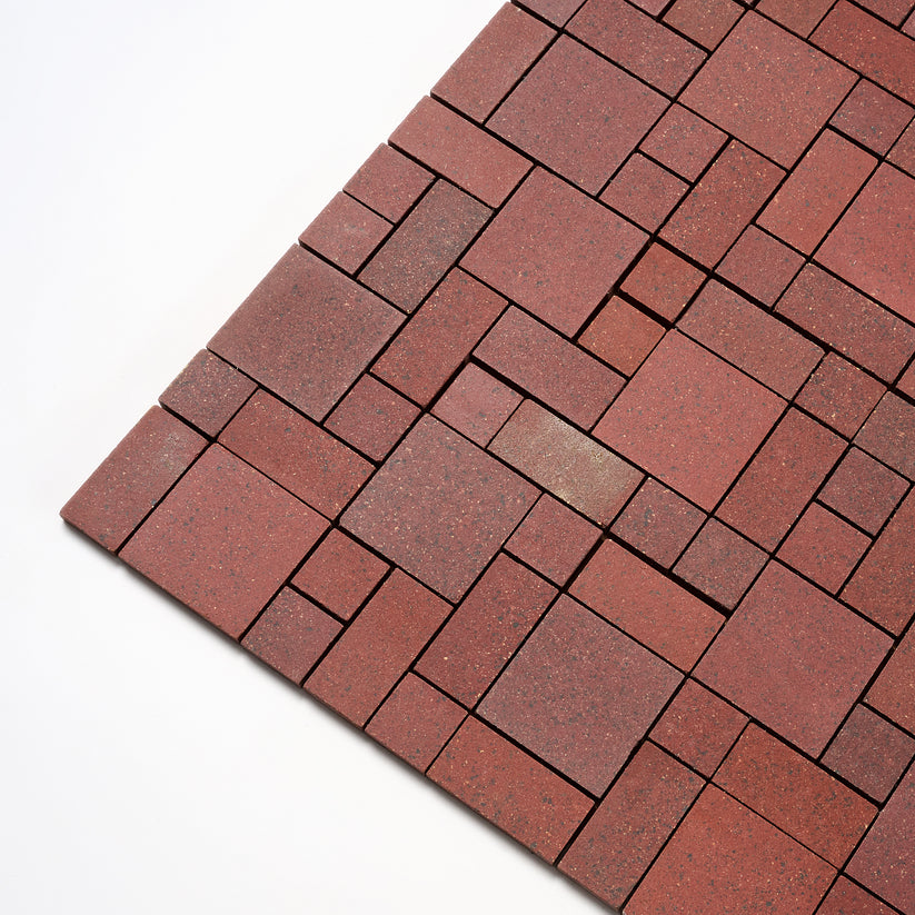 Olean Tile 1940s Maroon Block Random Floor Tile, 21 Sq Ft Available ...