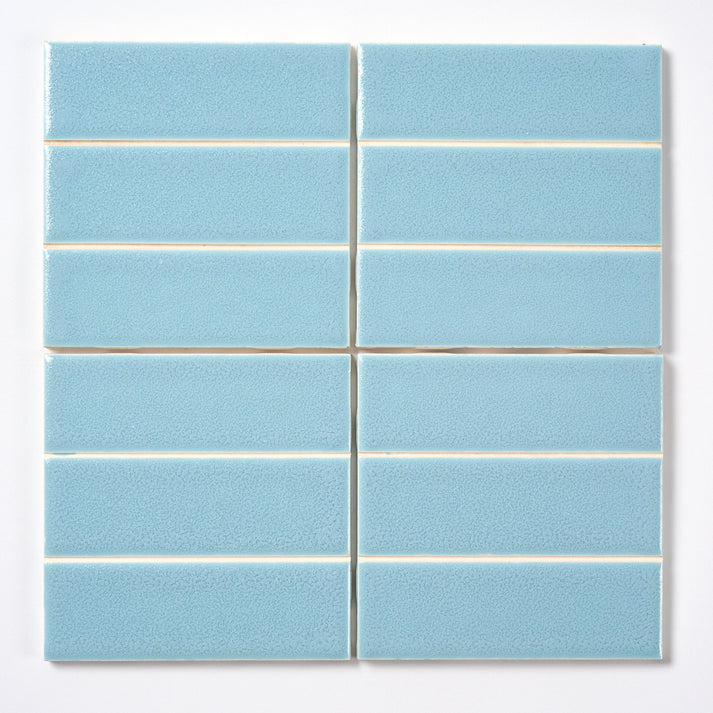 1980s American Olean Light Blue Striped Wall Tile – Vintage Tile Shop