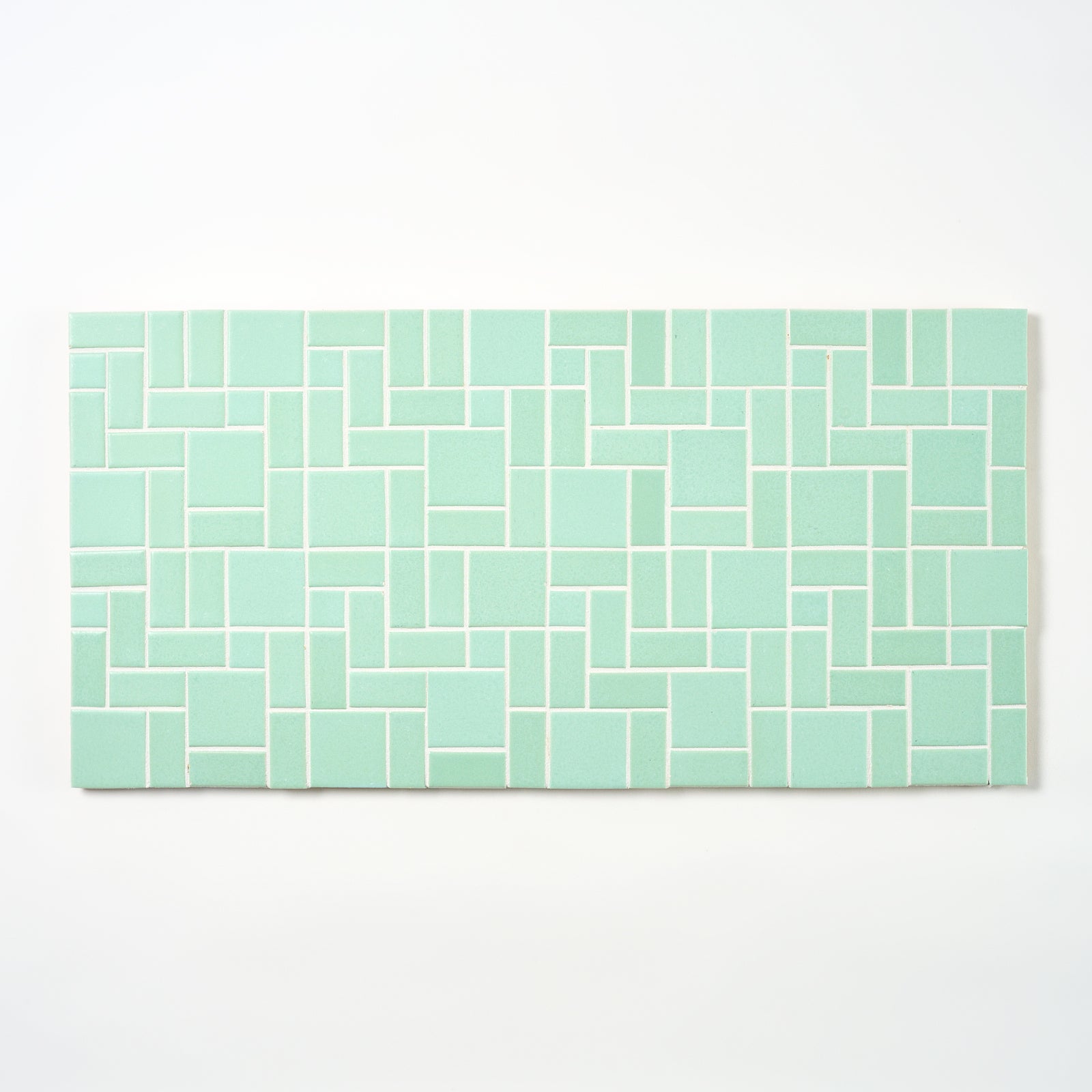 Spartan 1940s Matte Green Block Random Floor Tile – Vintage Tile Shop