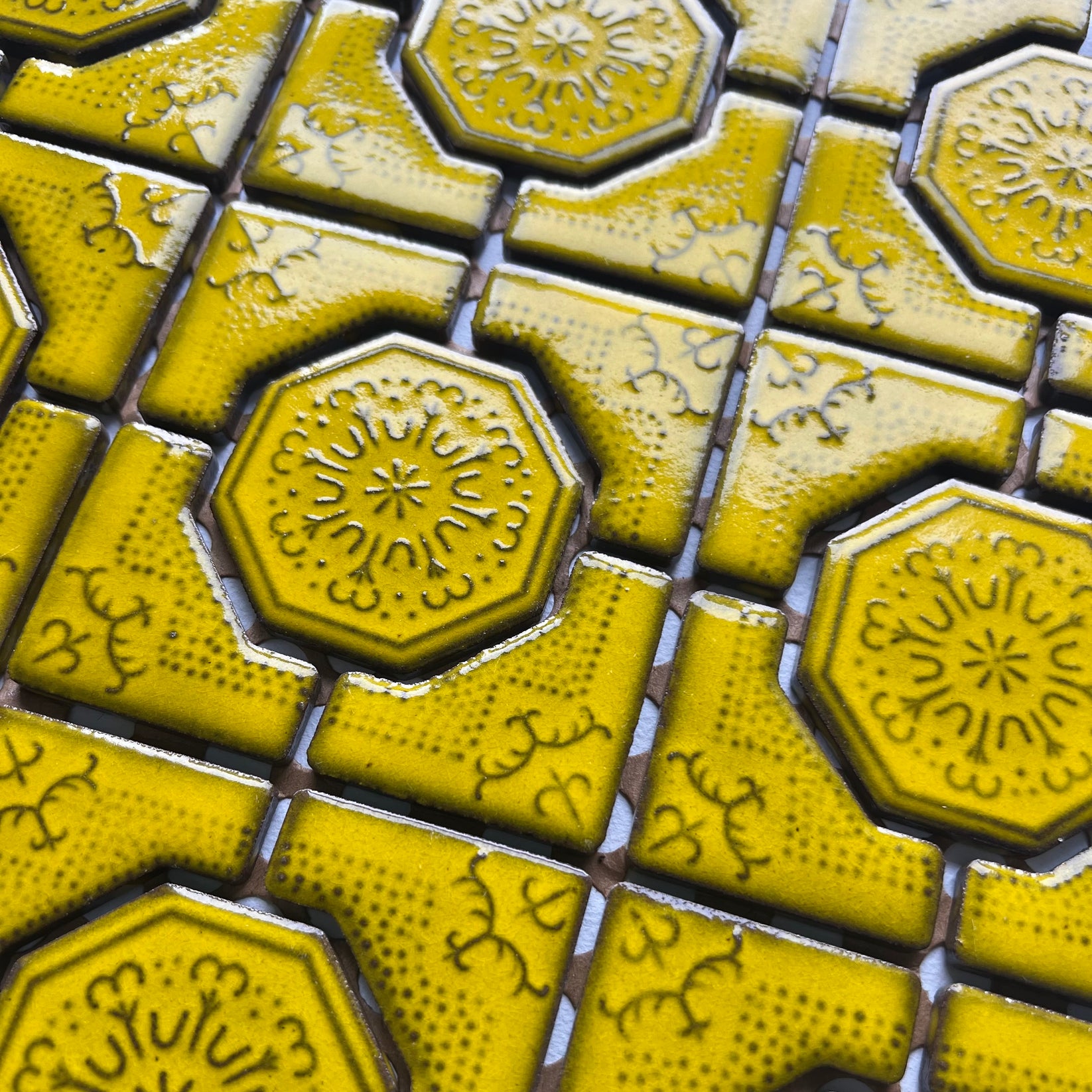 Yellow Japanese 1960s Wall Tile, 10 Sq Ft Lot - 10 Piece Set, 50 Sq Ft ...